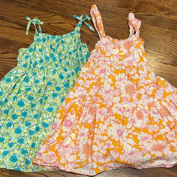 J. Crew | Dresses | Crew Cut Floral Dresses Orange And Blue | Poshmark